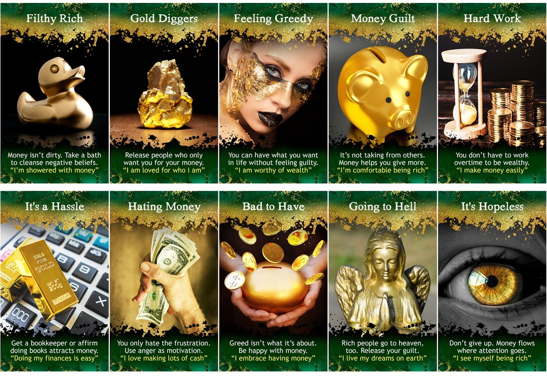 CUSTOM PREORDER: Breakthrough Money Blocks Dark Oracle Deck Unique ...