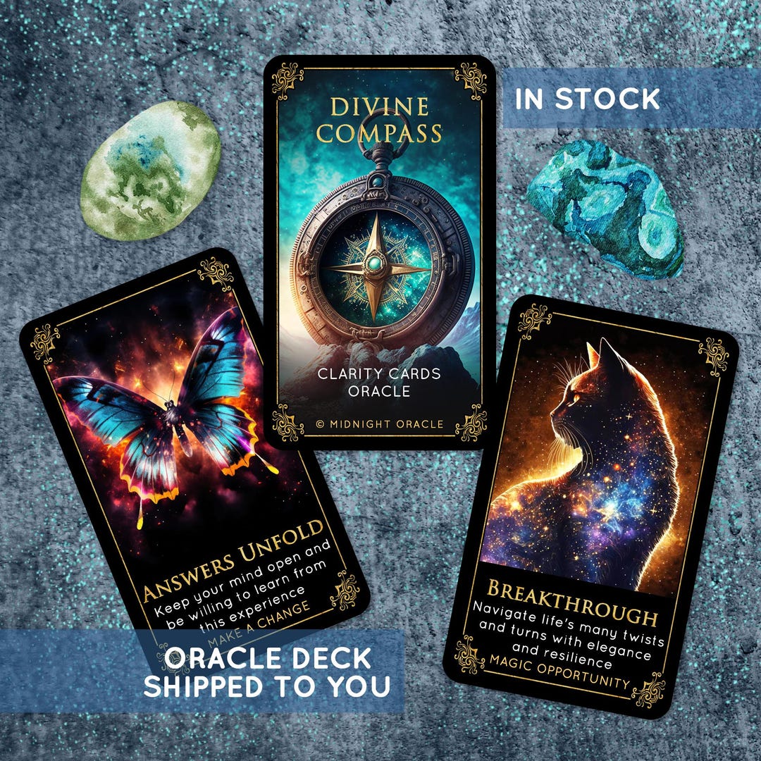 Divine Compass Clarity Oracle Cards: Unique Tarot Deck Style - Etsy