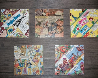Comic Coasters - Etsy