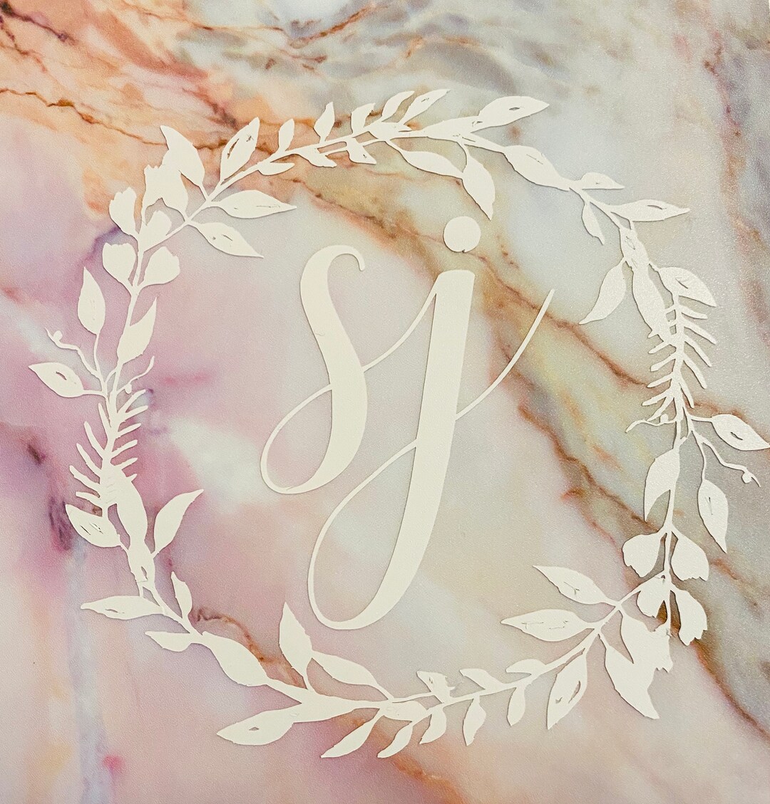 Personalized Monogram Sticker/laptop Decal - Etsy