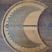 Crescent Moon Wood Block, Pyrography Wall Hanging, Woodburned Art ...