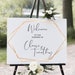 Wedding Reception Welcome Sign Gold Geometric Wedding Welcome | Etsy