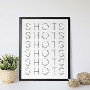 Bar Decor Sign, Bar Signs for Home Bar, Bar Wall Decor, Alcohol Prints ...