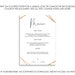 Wedding Menu Printable, Gold Wedding Menu Template, Printable Menu Card ...