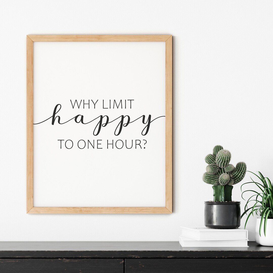 Bar Decor Sign, Bar Signs for Home Bar, Bar Wall Decor, Why Limit Happy ...