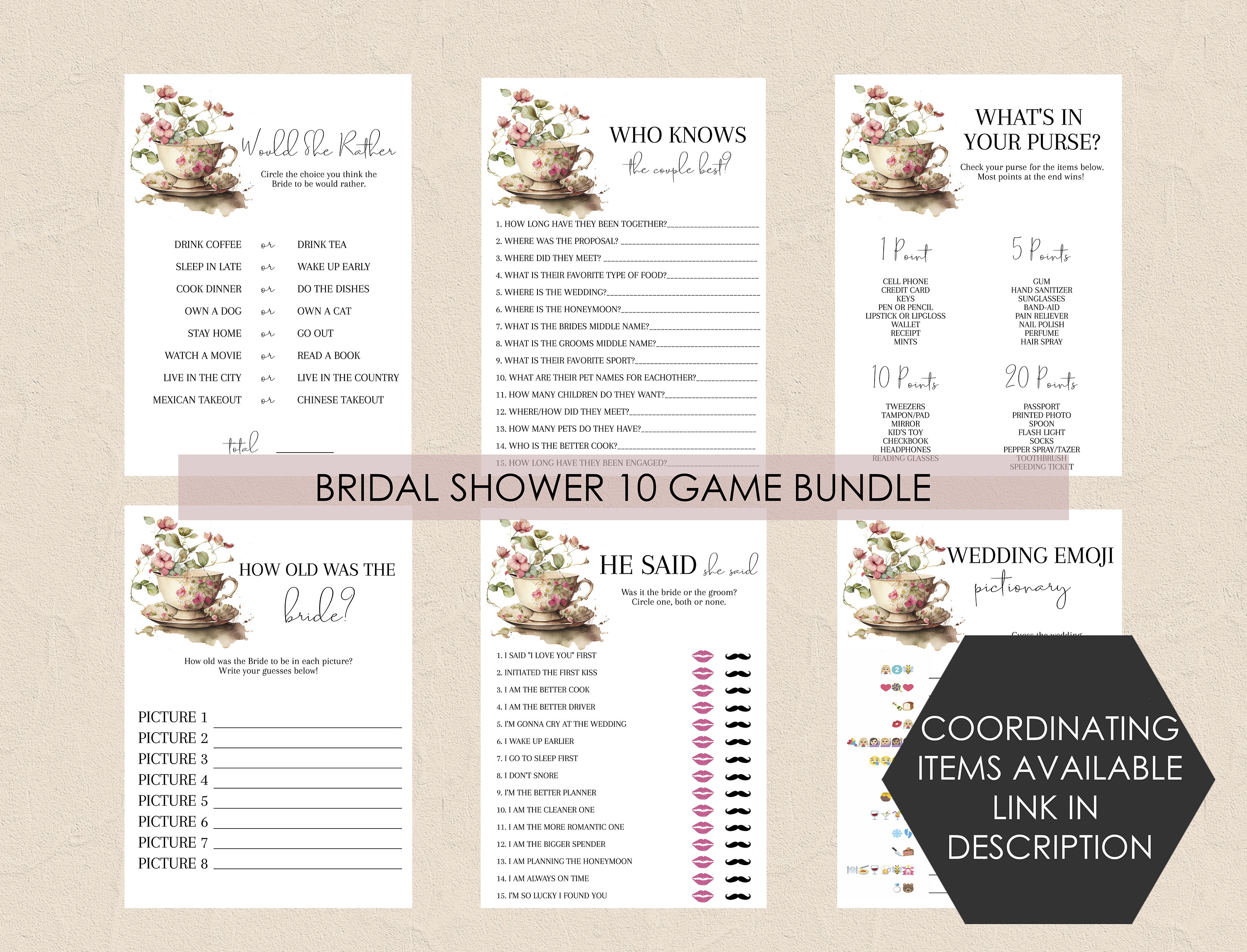 High Tea Bridal Shower Welcome Sign Template, Boho Tea Party Poster ...