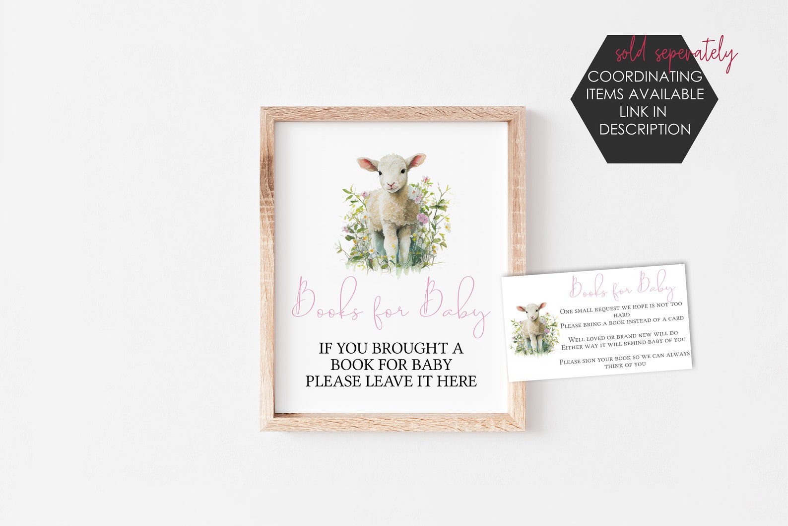 Lamb Thank You Card Template, Printable Thank You Note, Editable ...