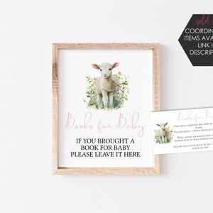 Lamb Thank You Card Template, Printable Thank You Note, Editable ...