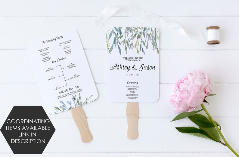 Wedding Multi Page Program Template Wedding Program Template | Etsy