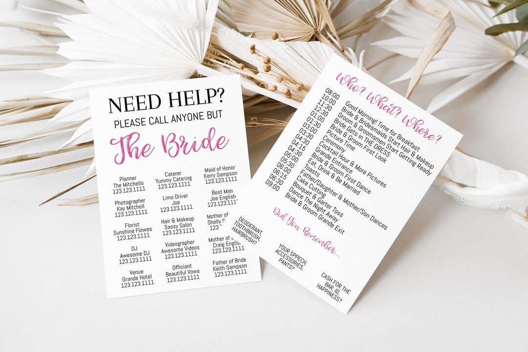 Wedding Timeline Template, Wedding Day Timeline Template, Editable ...