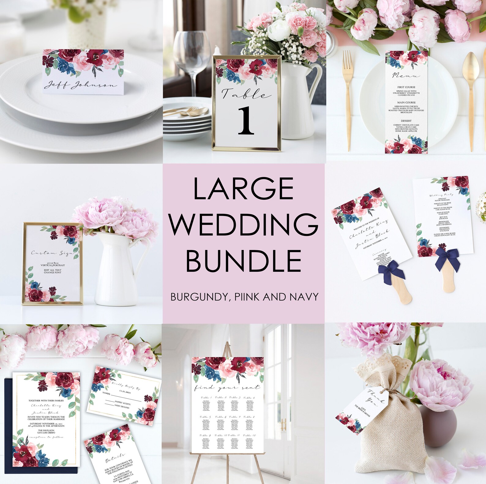 Wedding Bundle Template Mega Wedding Bundle Wedding - Etsy