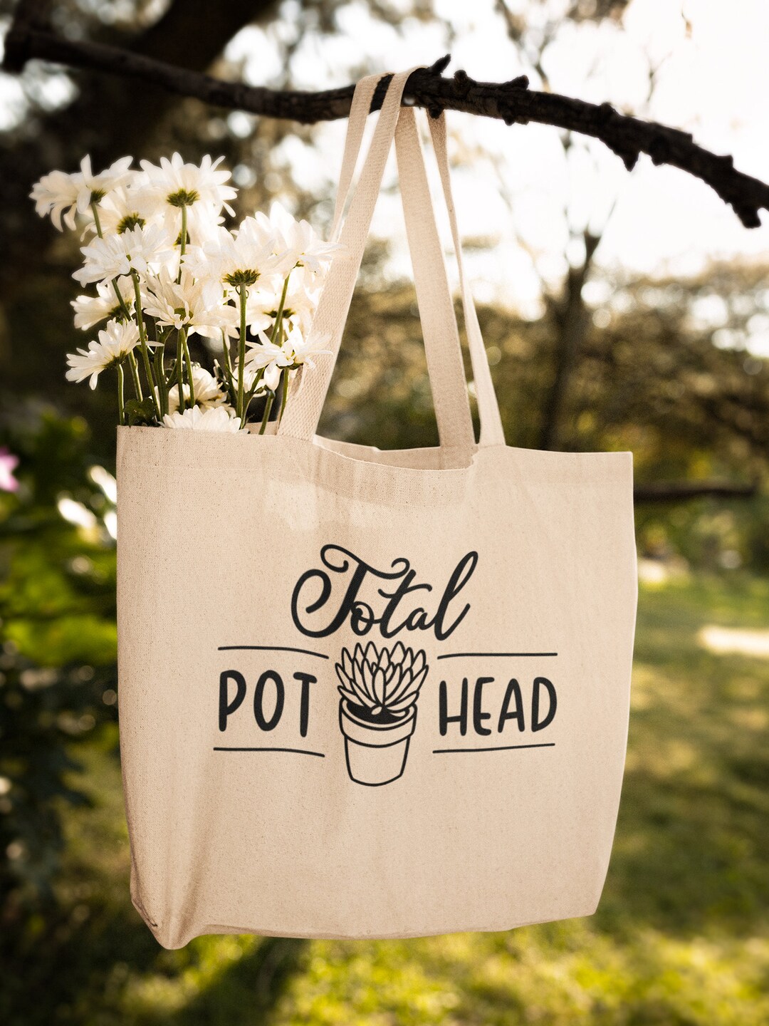 Total Pot Head Organic Tote - Etsy