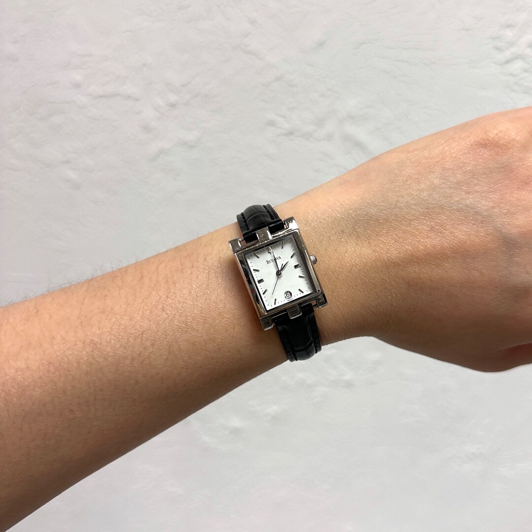 Vtg/vintage Bulova Silver Tank Watch - Etsy