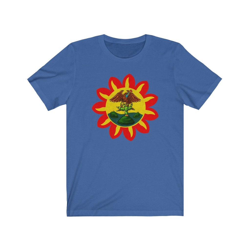 Original Aztec Flag T-shirt Mexica Art Aztec Symbol Mexican Clothing ...
