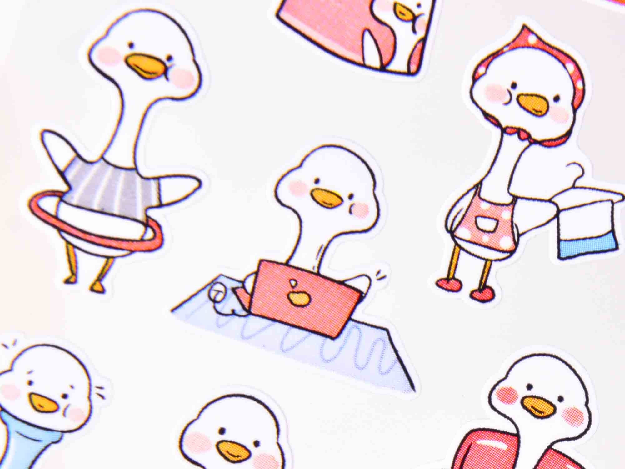 46pcs pegatinas de pato pegatina del planificador kawaii | Etsy