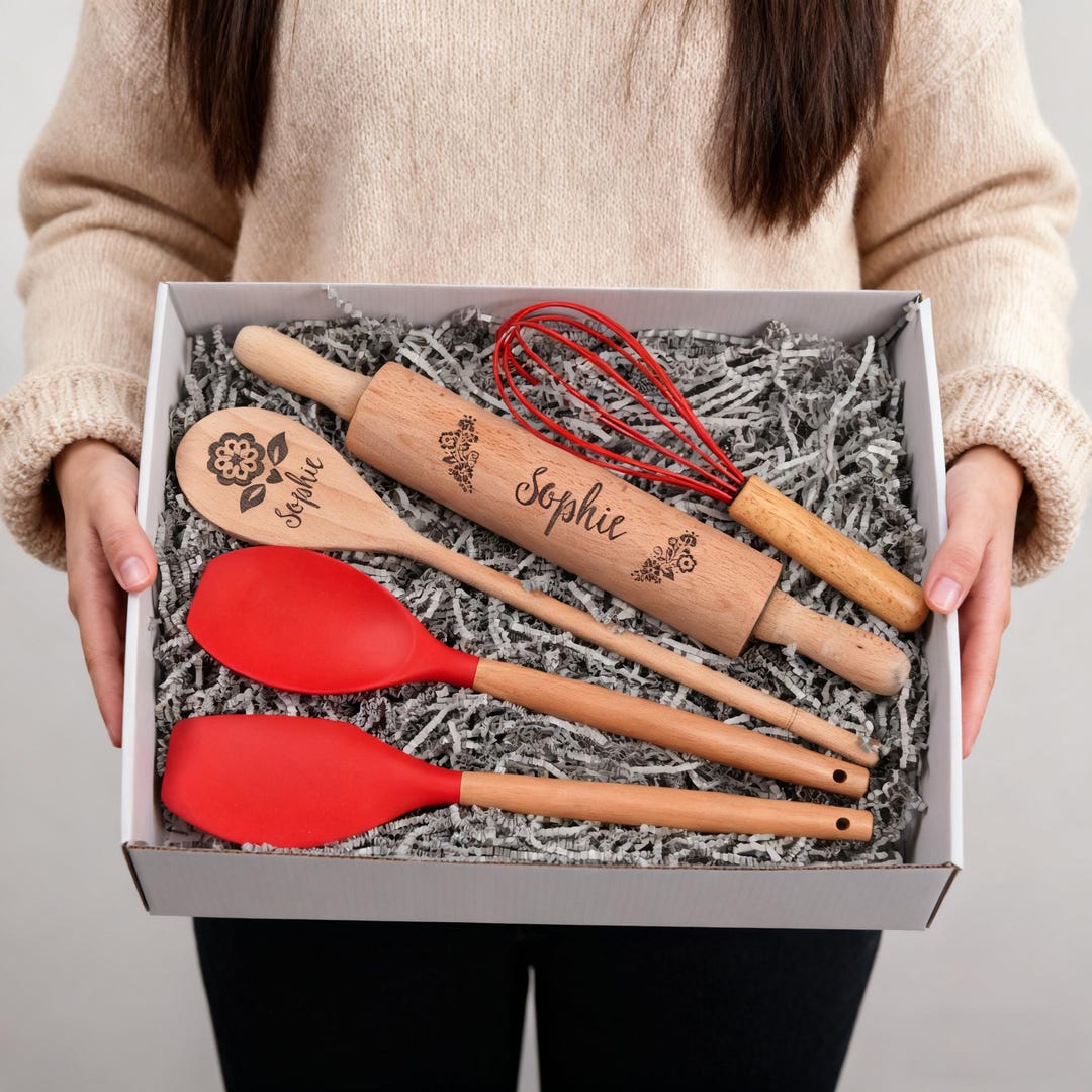Baking Spatula and Custom Rolling Pin | Personalized Baking Tools ...