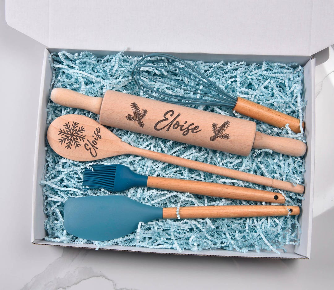 Personalized Baking Gift Set | Engraved Rolling Pin | Gift for Home ...