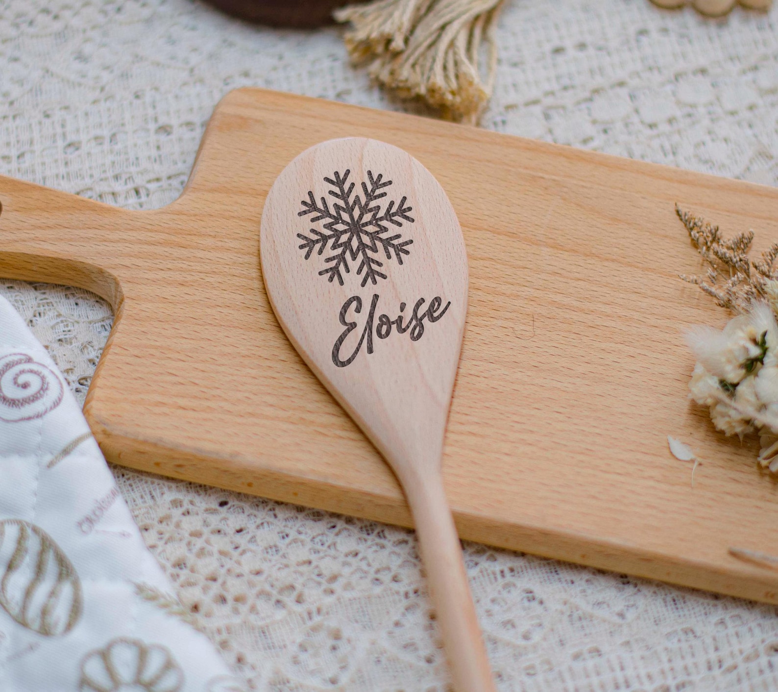 Personalized Baking Gift Set | Engraved Rolling Pin | Wooden Spoon ...