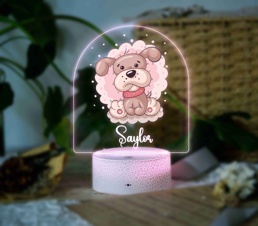 Cute Dog Night Light - Animals Night Light - LED Desk Table Lamp ...