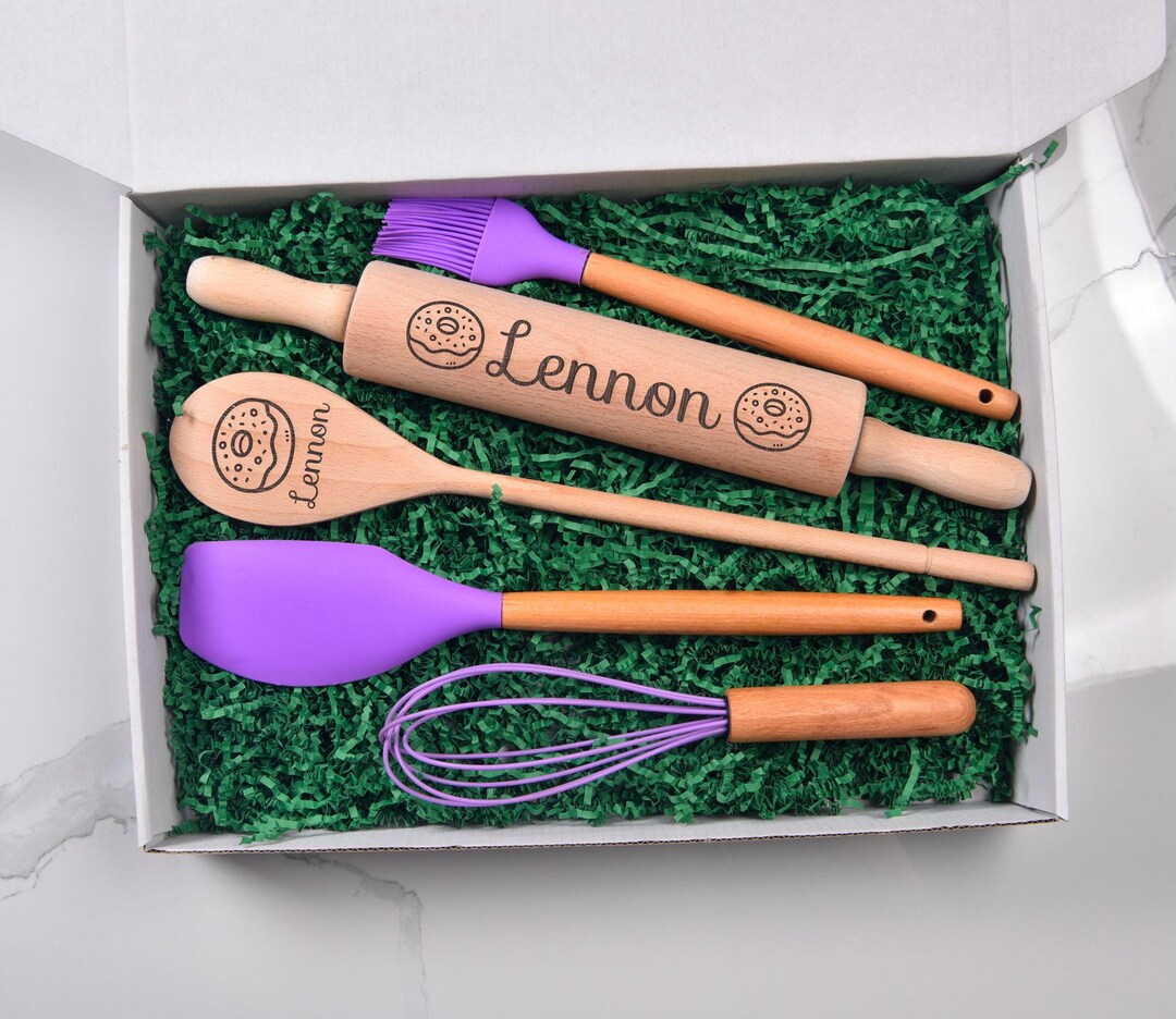 Personalized Baking Tools | Engraved Rolling Pin and Wooden Spoon ...