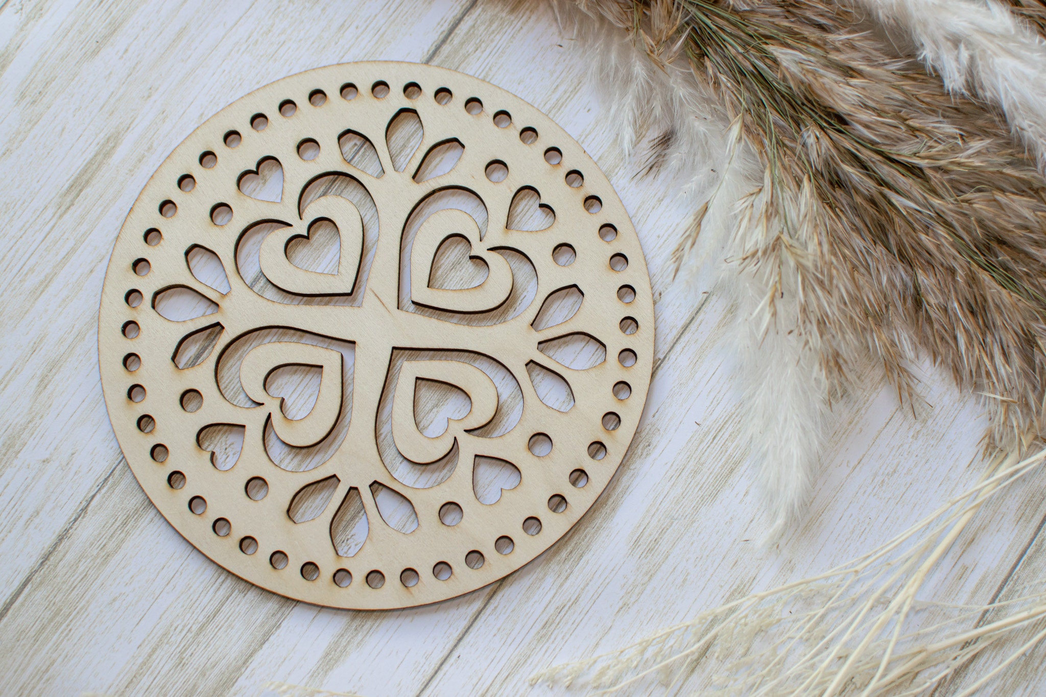 Laser Cut Wooden Base or Top for DIY Crochet Basket Projects 5 Styles ...