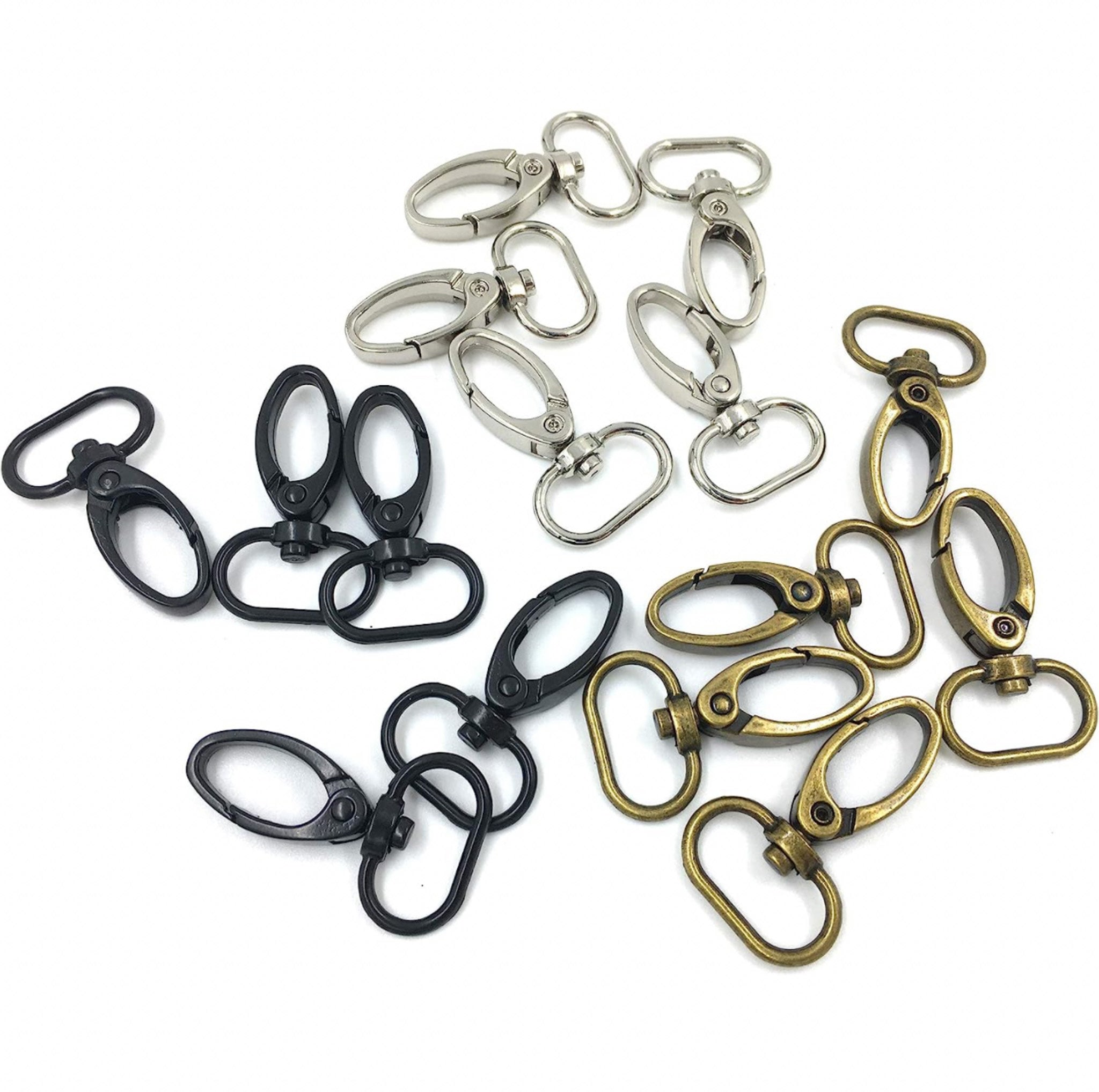 Swivel Oval Lobster Clasp, Snap Clasp 25mm set of 2 4 Colors - Etsy