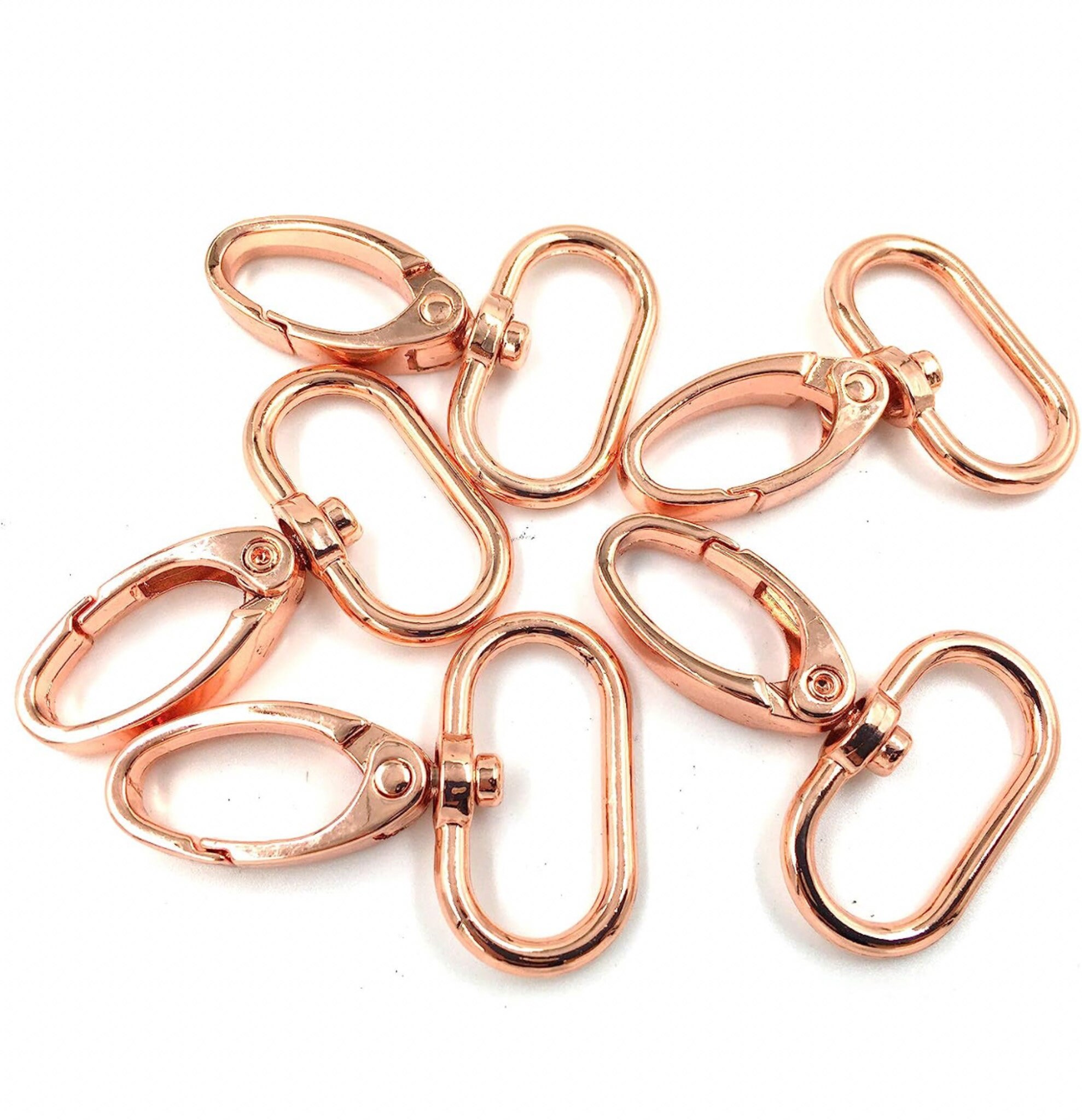 Swivel Oval Lobster Clasp, Snap Clasp 25mm set of 2 4 Colors - Etsy