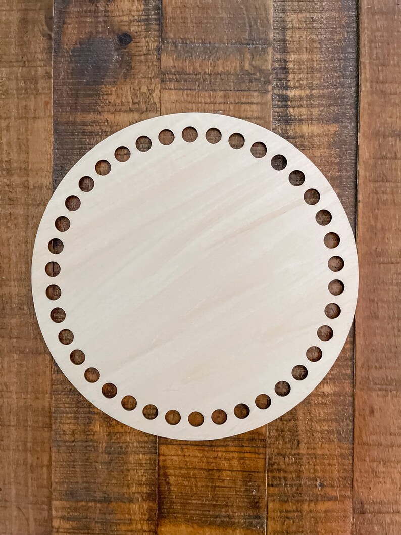 Laser Cut Wooden Crochet Base Circle Shape - 3 Sizes - Etsy