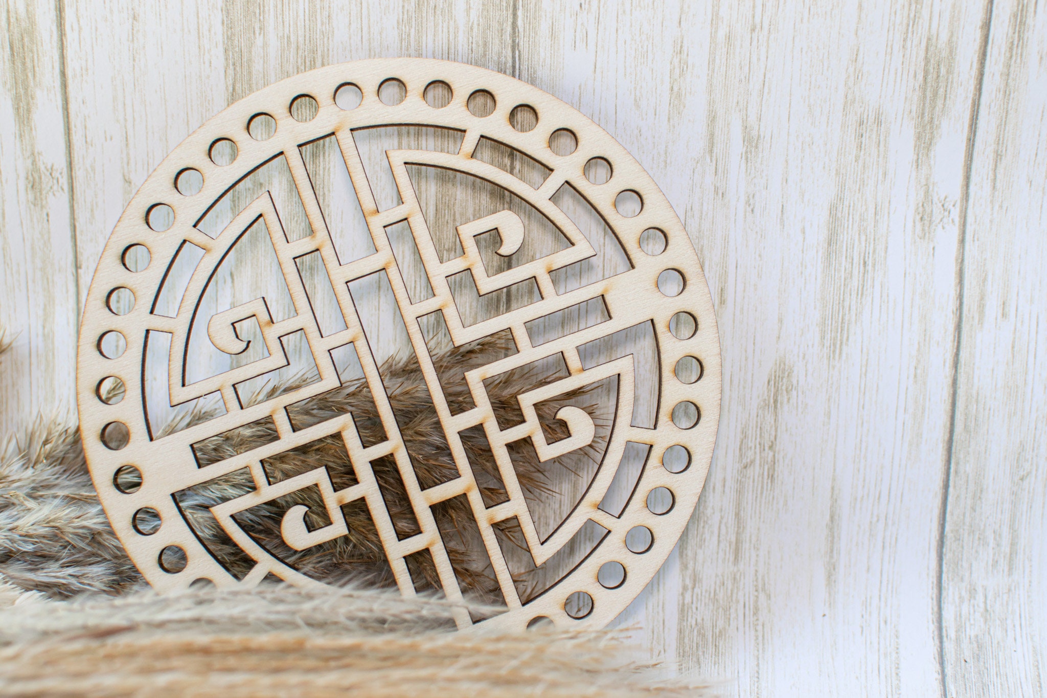 Laser Cut Wooden Base or Top for DIY Crochet Basket Projects 3 Styles ...