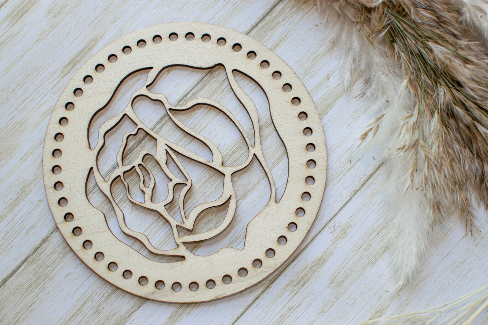 Laser Cut Wooden Base or Top for DIY Crochet Basket Projects - 5 Styles ...