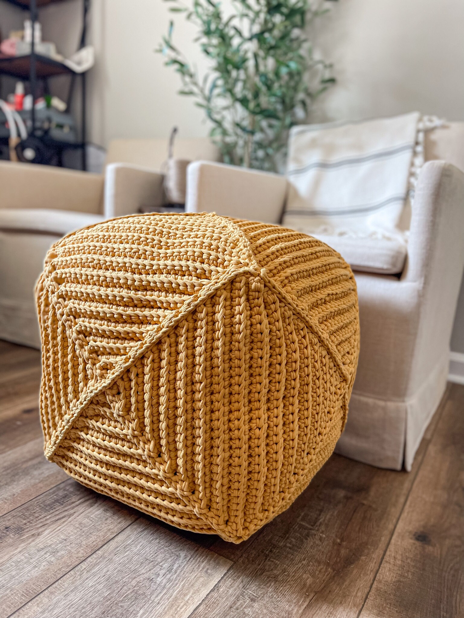 Crochet PATTERN Diamond Floor Pouf / Ottoman - PATTERN ONLY - Etsy