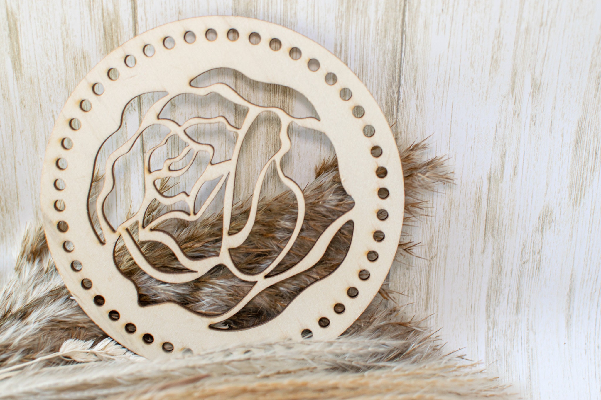 Laser Cut Wooden Base or Top for DIY Crochet Basket Projects 5 Styles ...