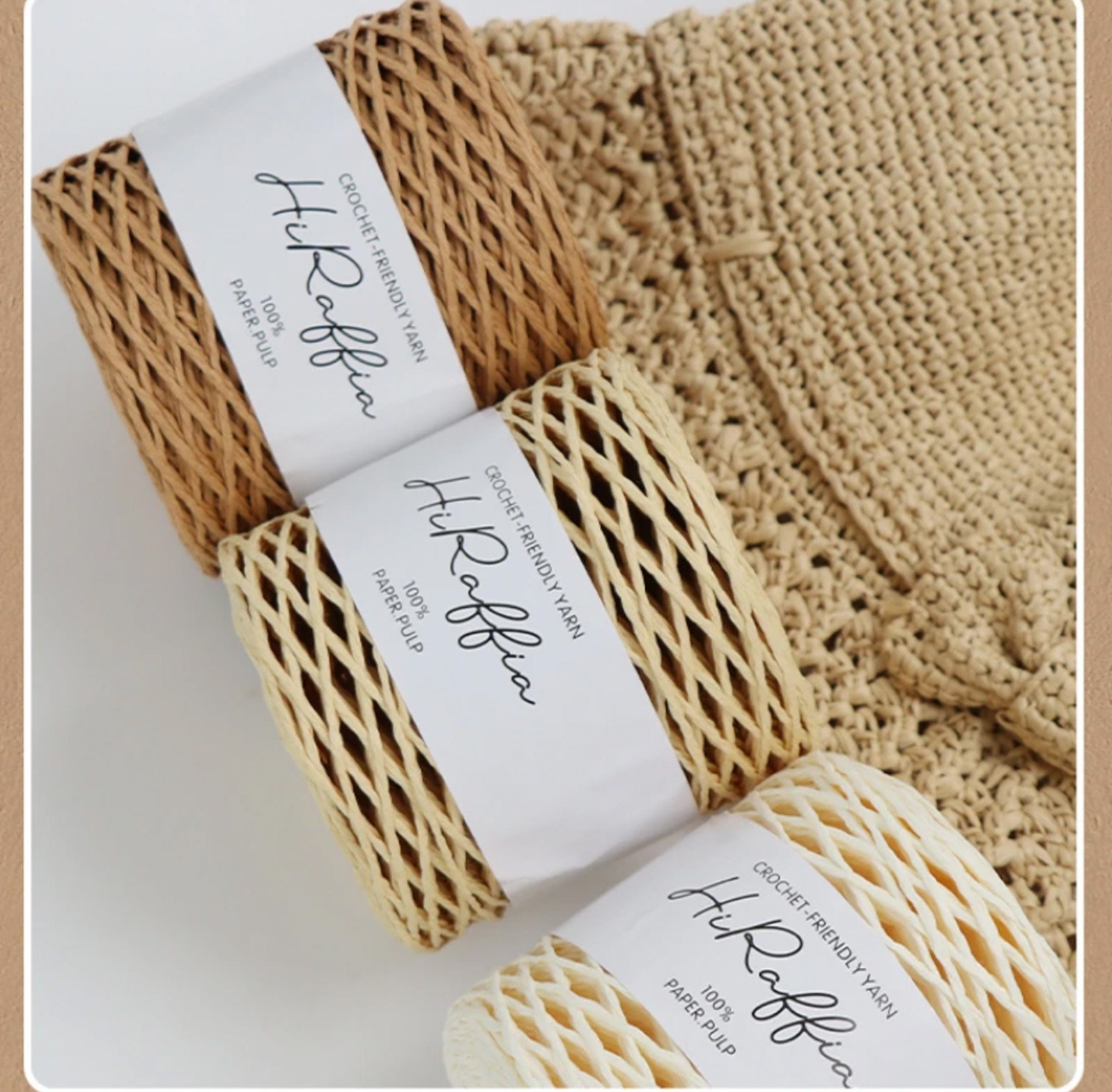 Rayon Raffia Straw Yarn Matte Colors Cotton / Bamboo Blend - Etsy