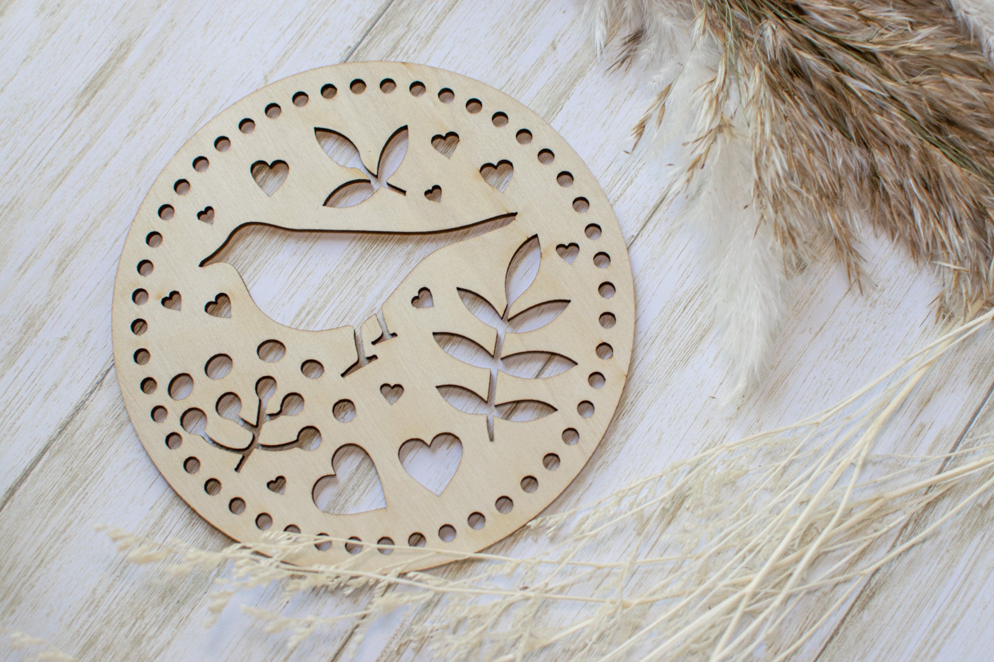 Laser Cut Wooden Base or Top for DIY Crochet Basket Projects 5 Styles ...