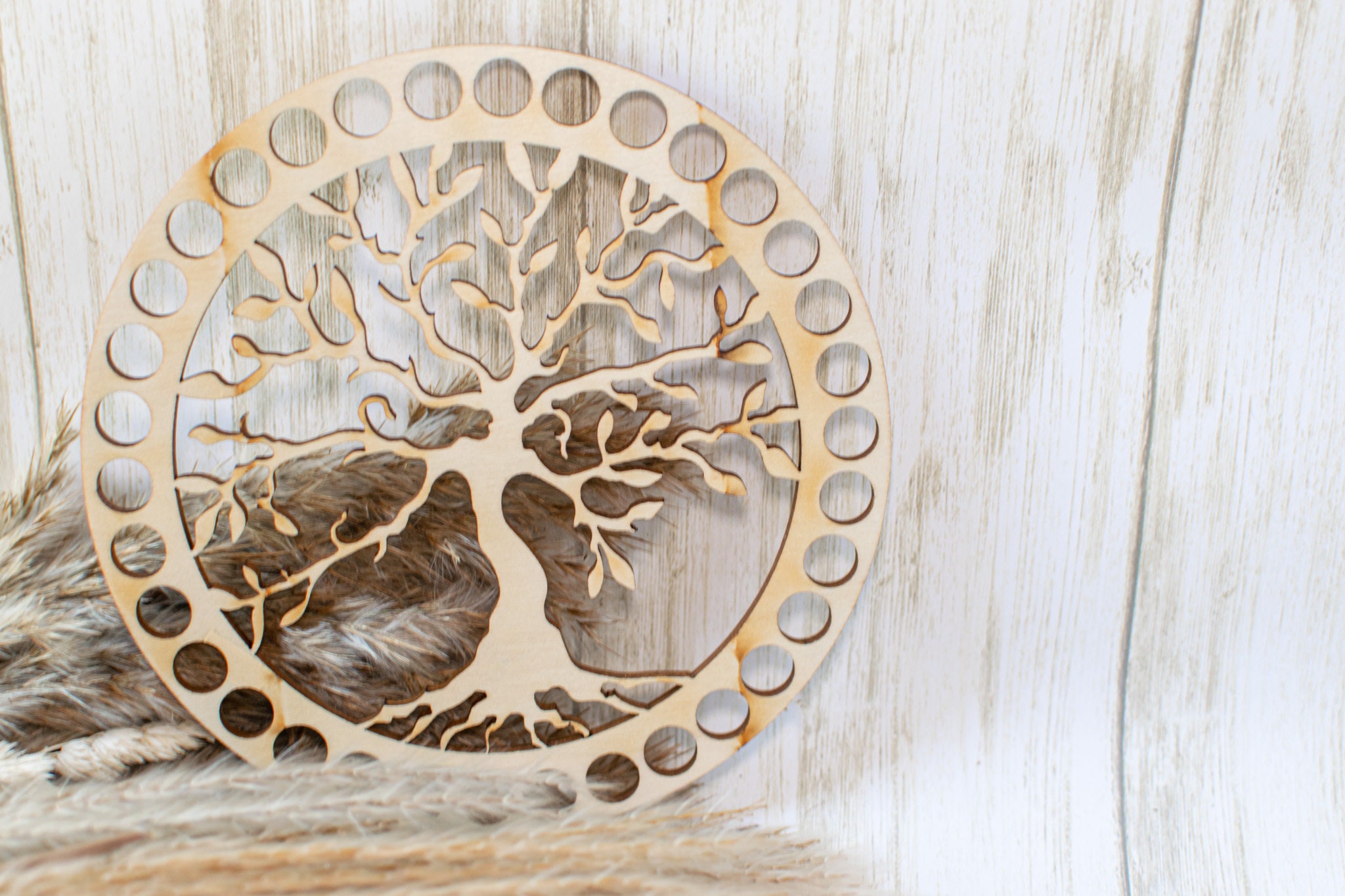 Laser Cut Wooden Base or Top for DIY Crochet Basket Projects Style 2 - Etsy