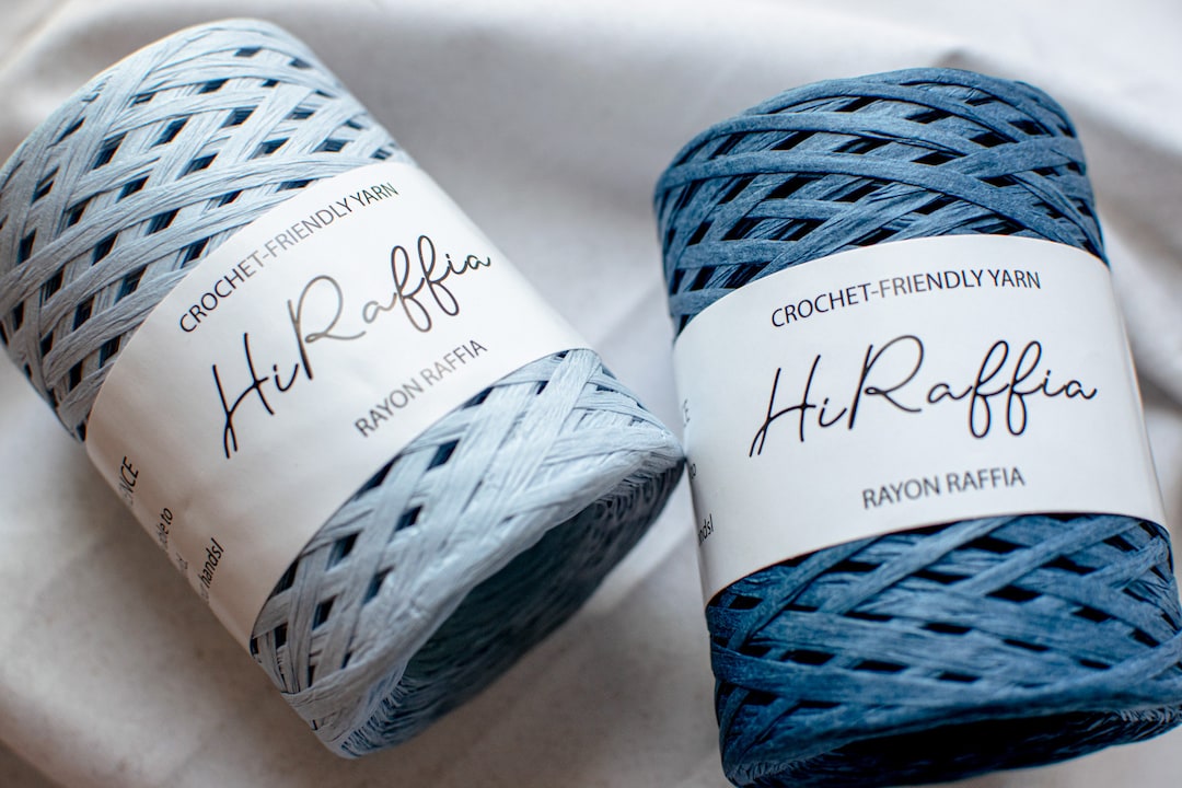 Rayon Raffia Yarn - Matte Bright Colors - Etsy