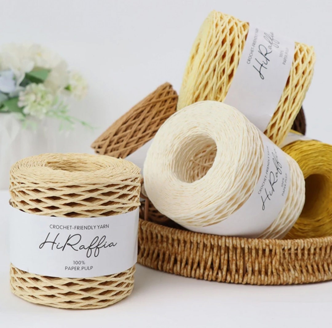 Rayon Raffia Straw Yarn - Matte Colors Cotton / Bamboo Blend - Etsy