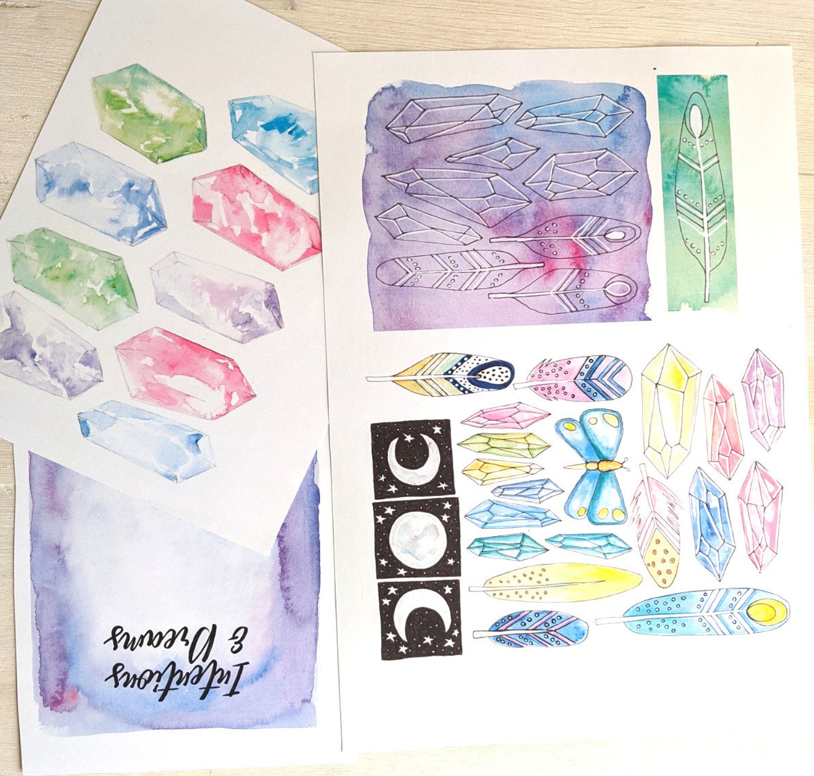 Printable Stickers, the Beautiful Journal Bundle by Sacredwildsoul ...