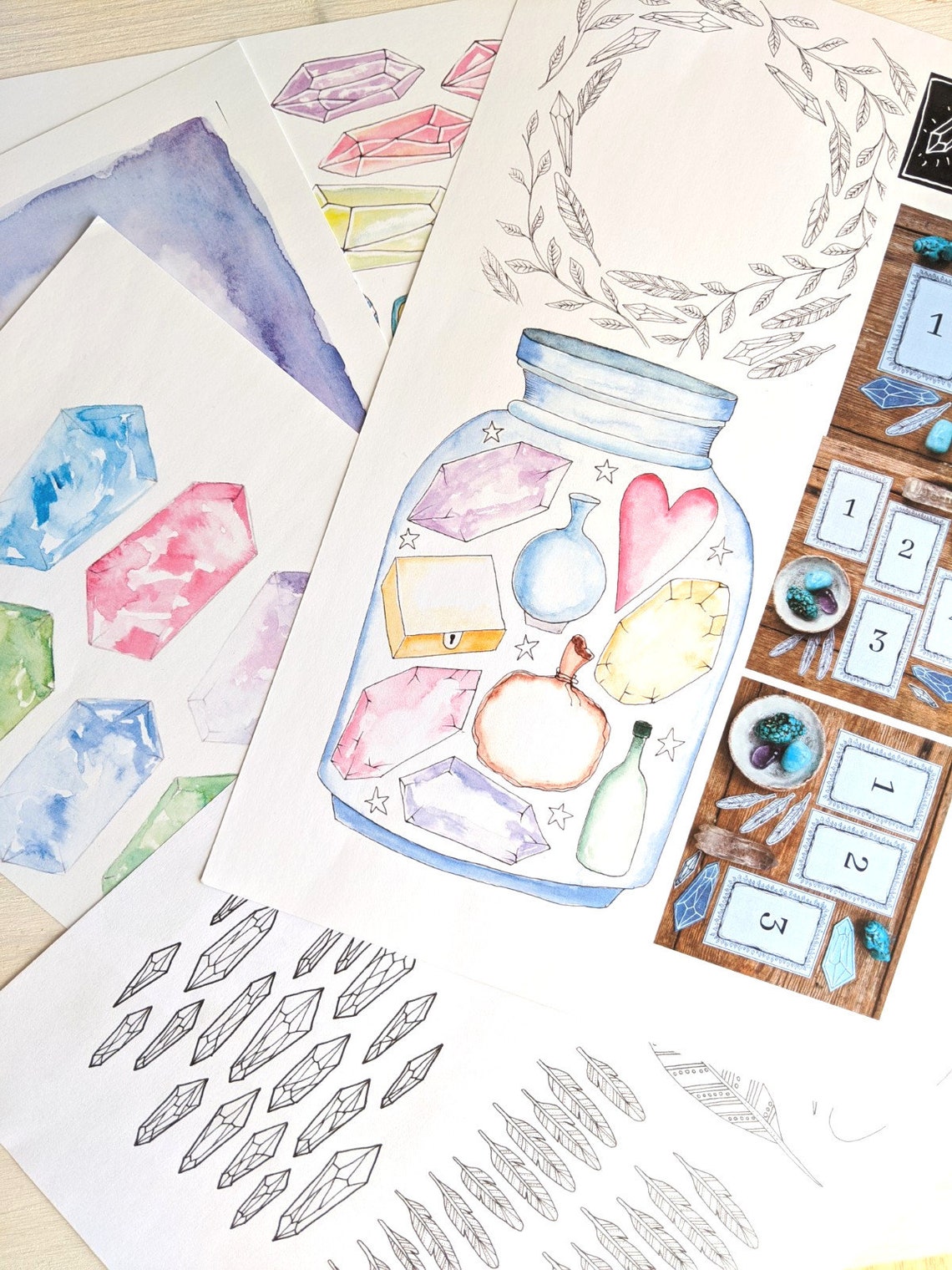 Printable Stickers, the Beautiful Journal Bundle by Sacredwildsoul ...