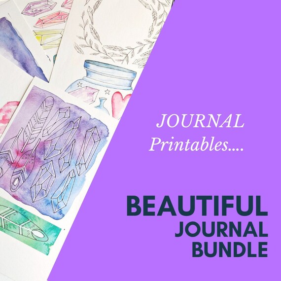 Printable Stickers the Beautiful Journal Bundle by - Etsy