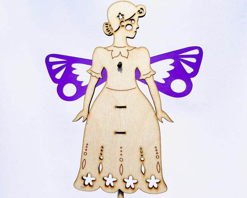 Fairy Shadow Puppet, Wooden Laser Cut - Etsy