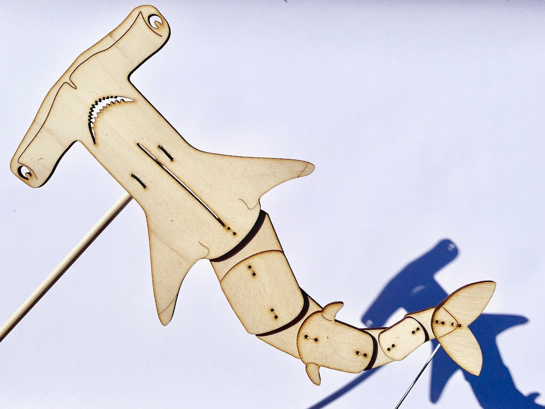 Hammerhead Shark Shadow Puppet, Wooden Laser Cut - Etsy