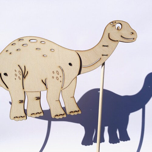 T-rex Dinosaur Shadow Puppet Wooden Laser Cut - Etsy