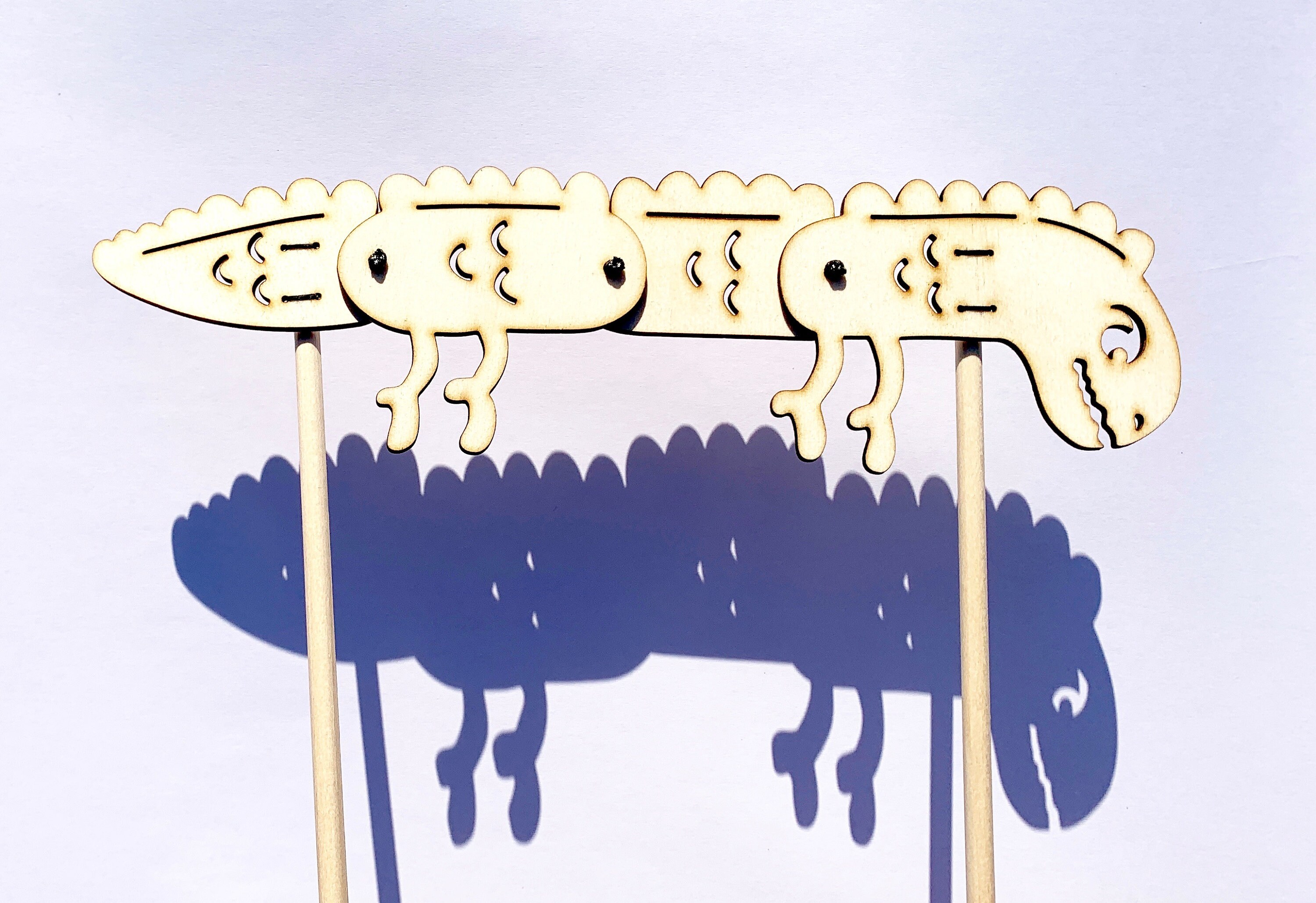 Sea Monster Shadow Puppet, Wooden Laser Cut - Etsy