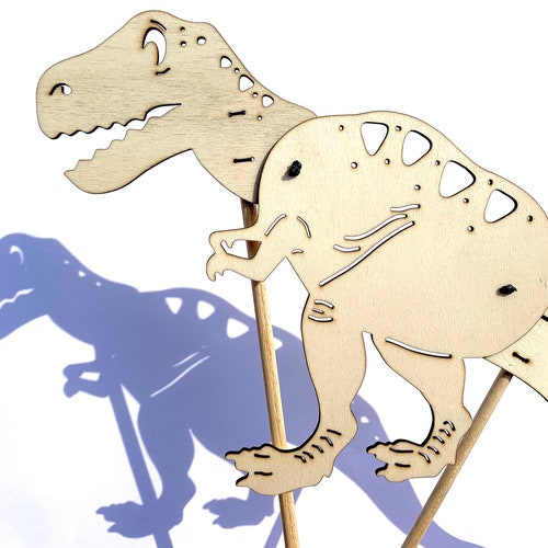 Dinosaurs of Jurassic & Cretaceous Periods: Shadow Puppet Set | Etsy