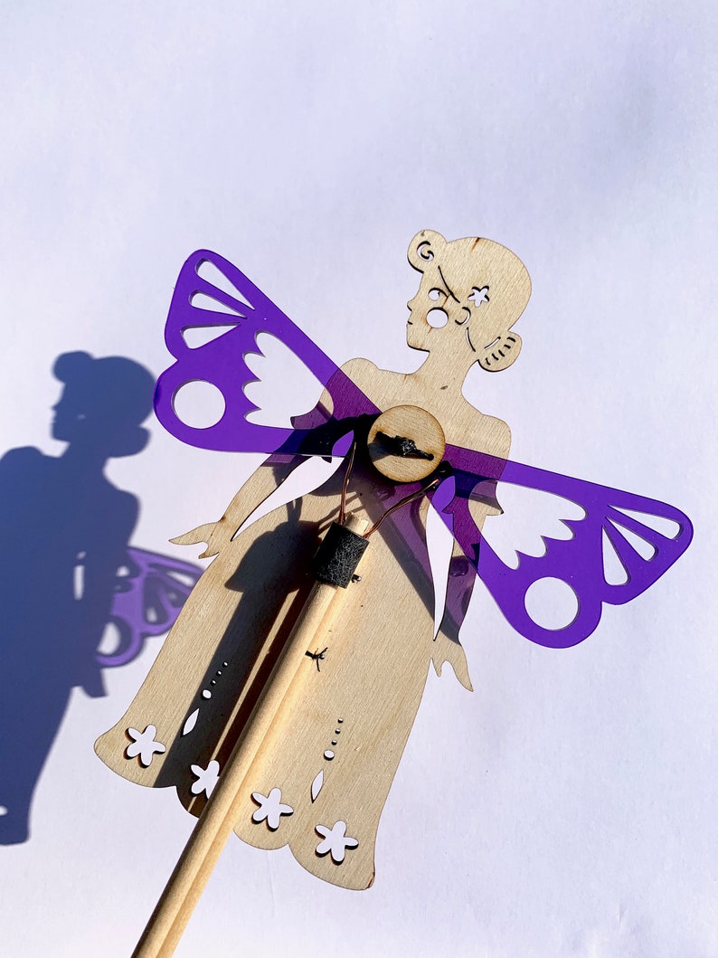 Fairy Shadow Puppet, Wooden Laser Cut - Etsy