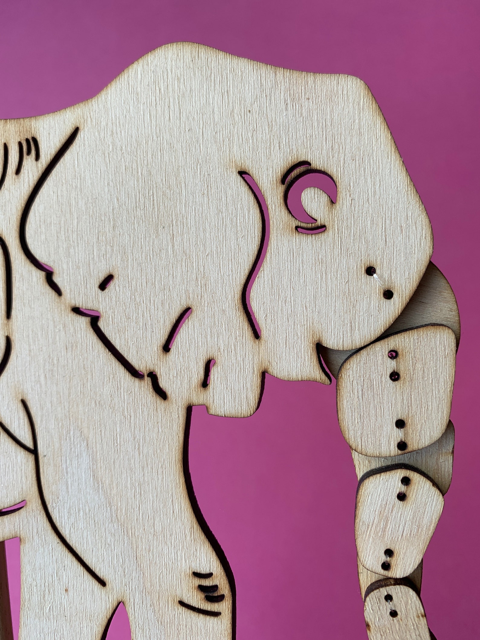 Elephant Shadow Puppet Wooden Laser Cut - Etsy UK