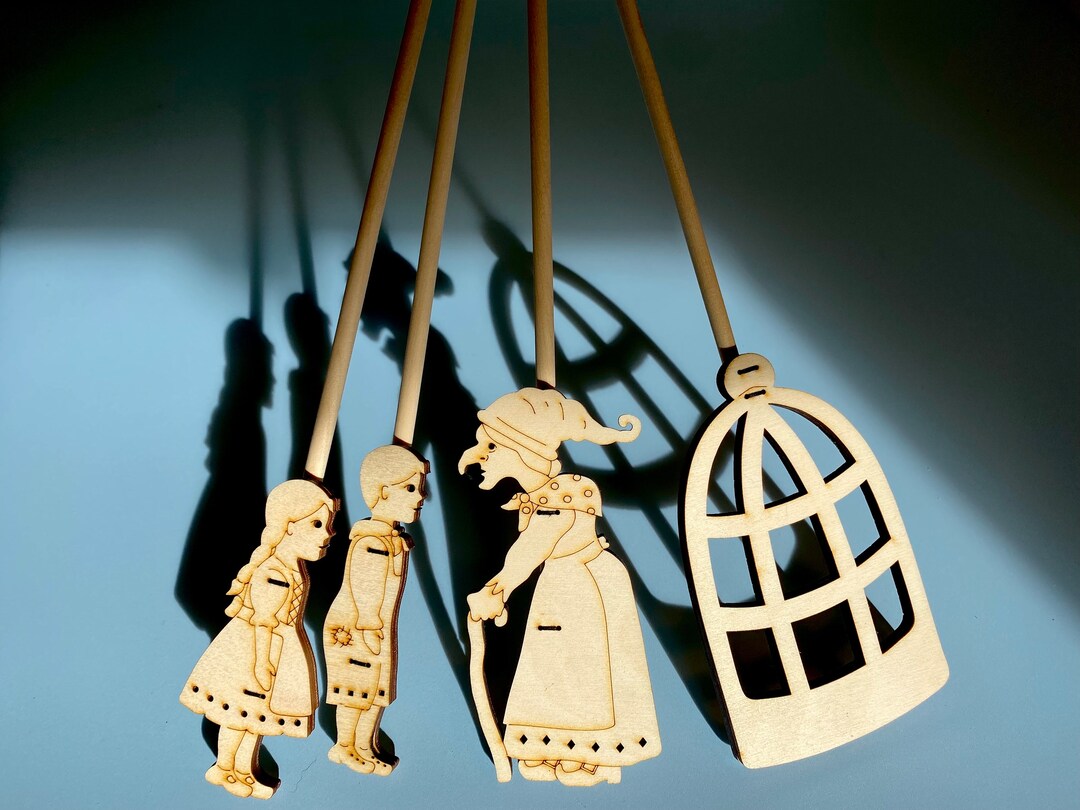 Hansel and Gretel Shadow Puppets - Etsy