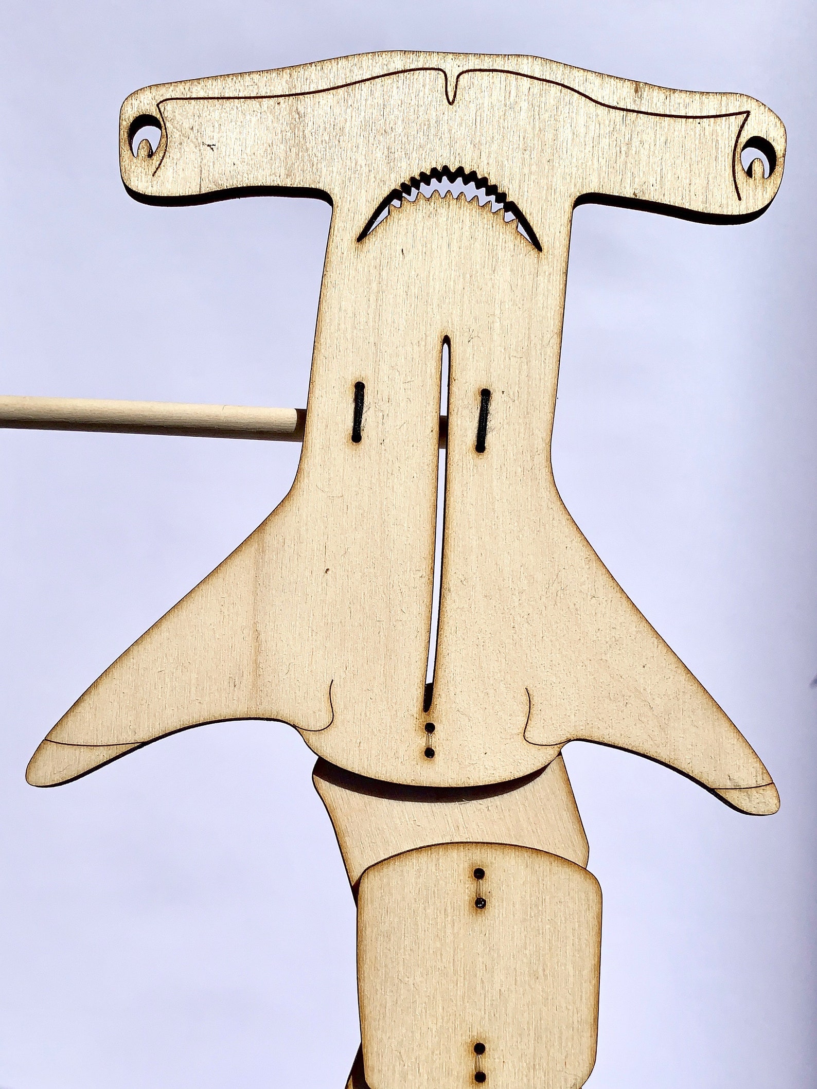 Hammerhead Shark Shadow Puppet, Wooden Laser Cut - Etsy