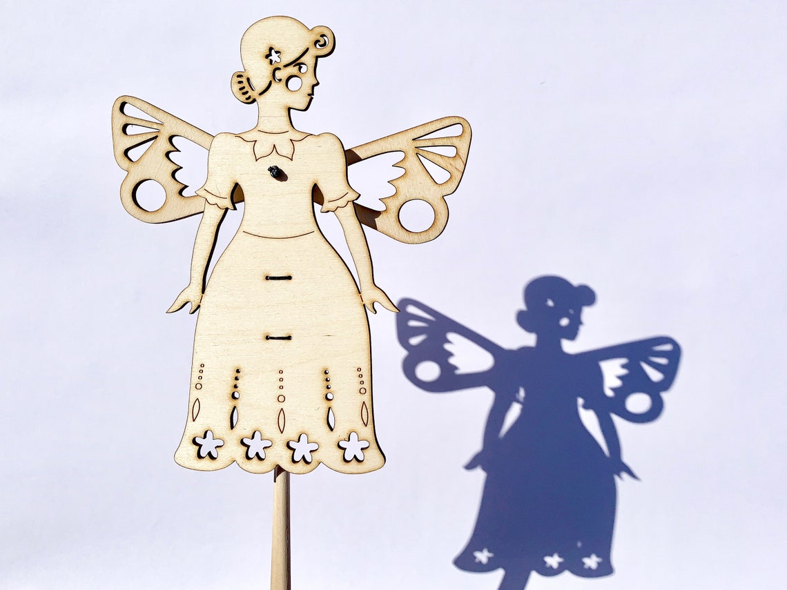 Fairy Shadow Puppet, Wooden Laser Cut - Etsy